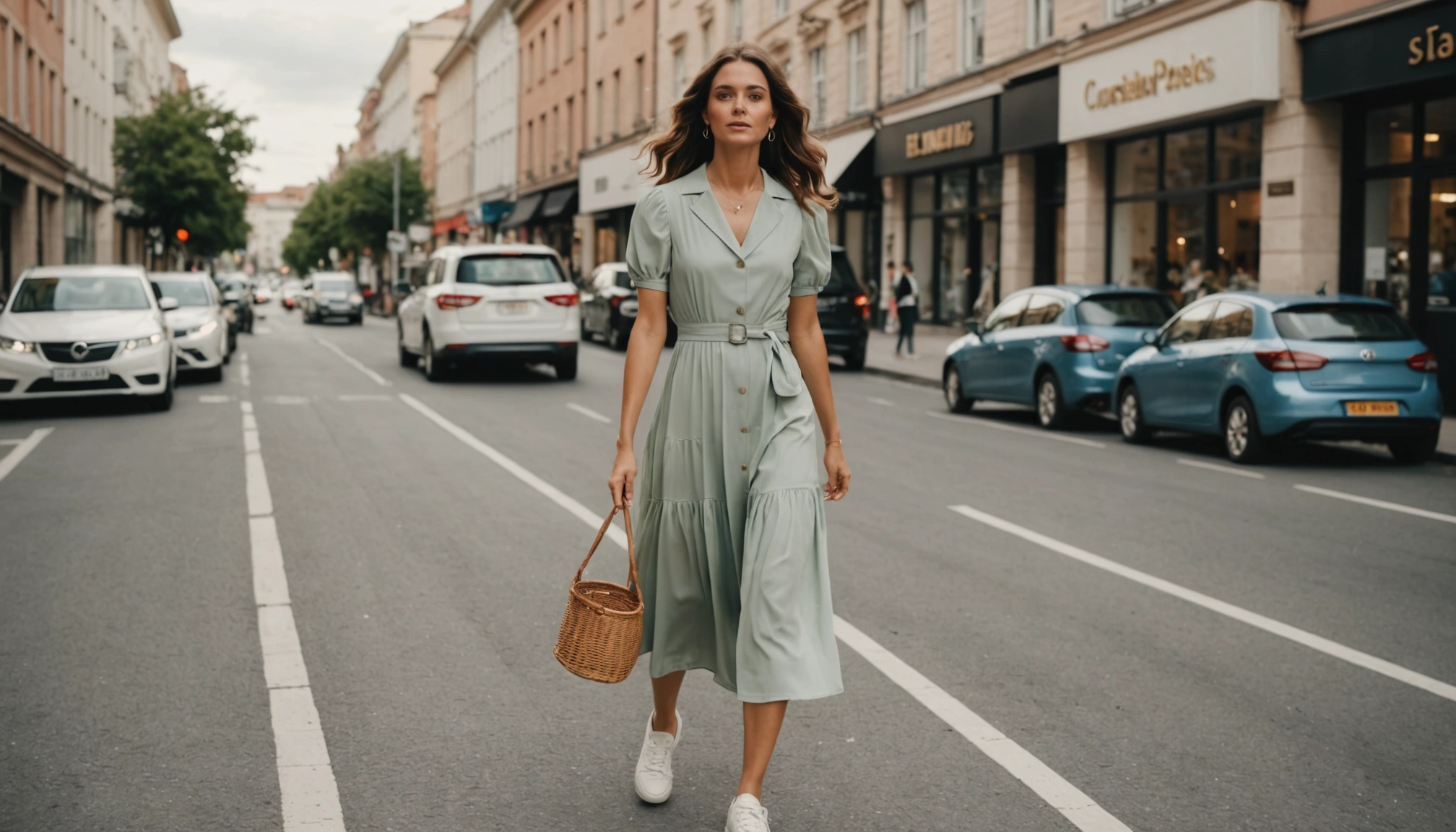 Adoptez la tendance basket-robe : un look audacieux